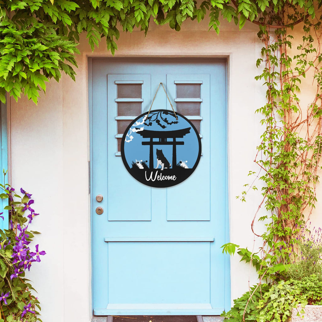 Custom Wooden Door Sign – WagALotBowWow